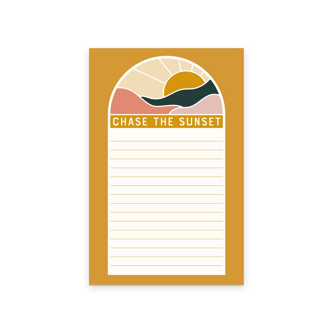 Chase The Sunset Notepad – Burrow & Vine