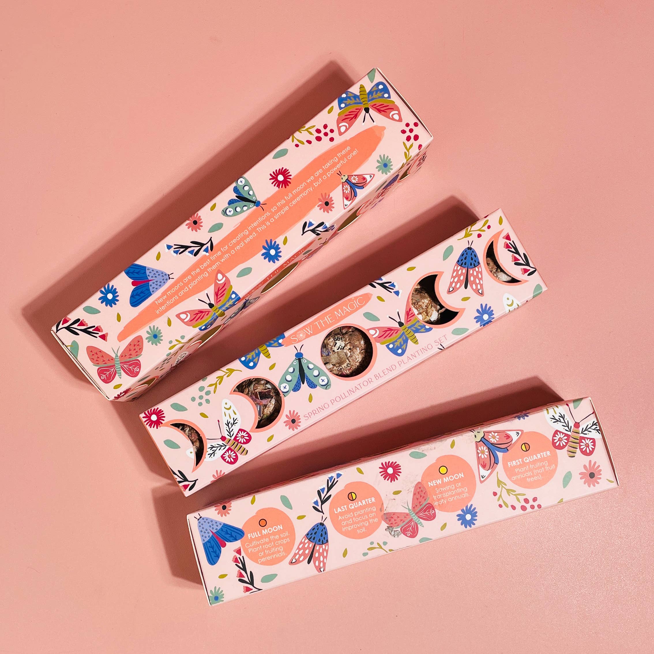 Moon Phase Spring Pollinator Seed Planting Set – Burrow & Vine