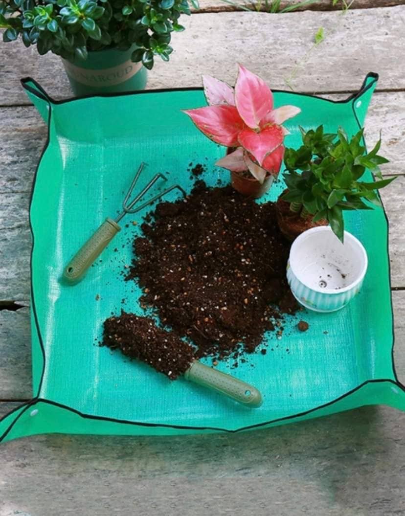 Waterproof Garden Soil Changing Pad re potting repot plants – Burrow & Vine