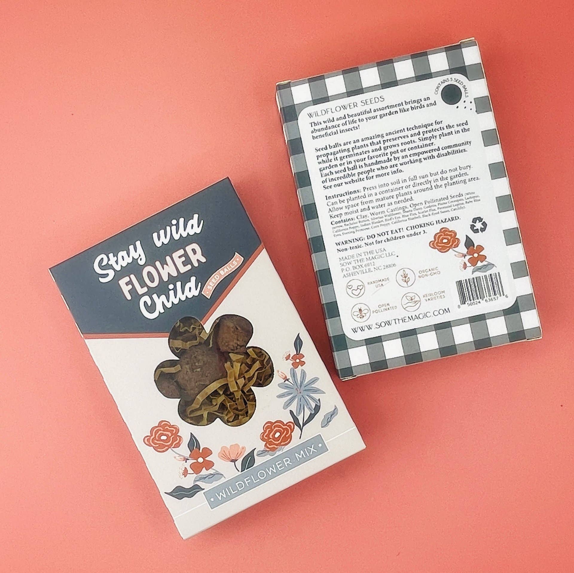 Stay Wild Flower Child Garden Seed Ball Gift Box – Burrow & Vine
