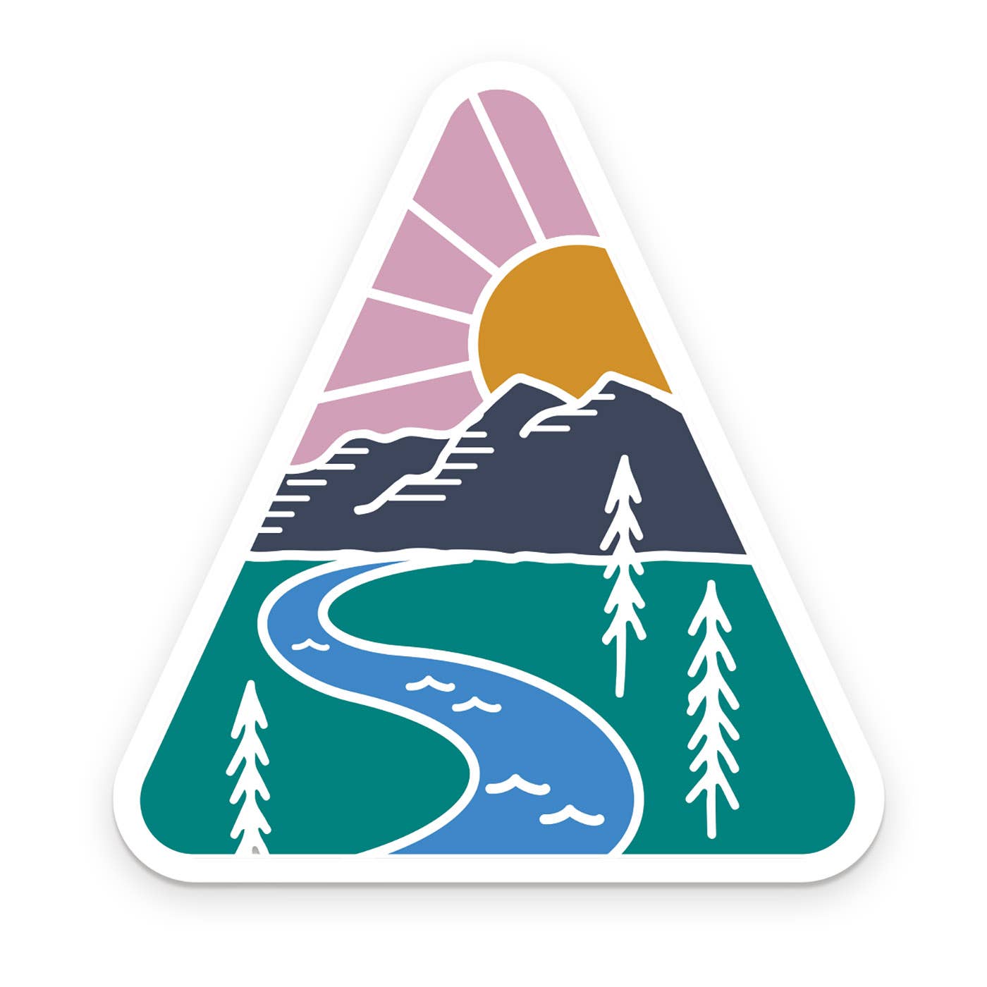 Mountain Adventure Sticker – Burrow & Vine